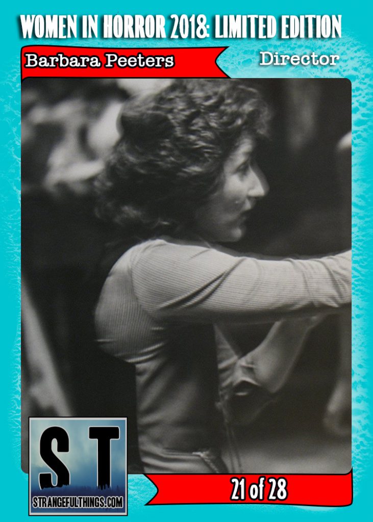 Women in Horror Trading Cards: Barbara Peeters - Superficial Gallery