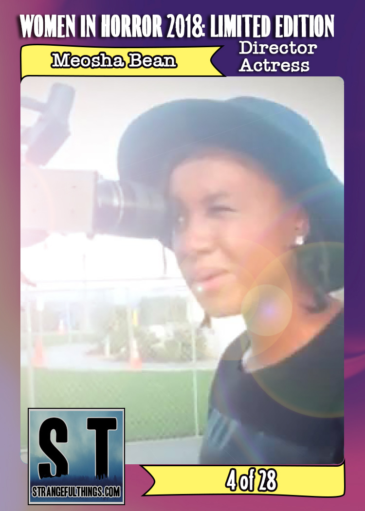 Women in Horror Trading Cards: Meosha Bean - Superficial Gallery