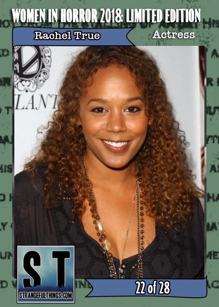 Women in Horror Trading Cards: Rachel True | Superficial Gallery